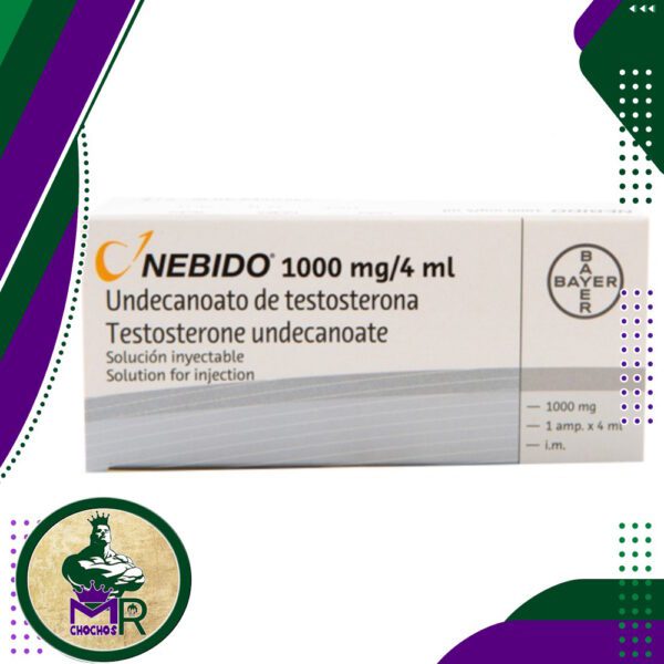 Nebido 4 ml x 1000 mg (Undecanoato de Testosterona) - BAYER - MR. Chochos